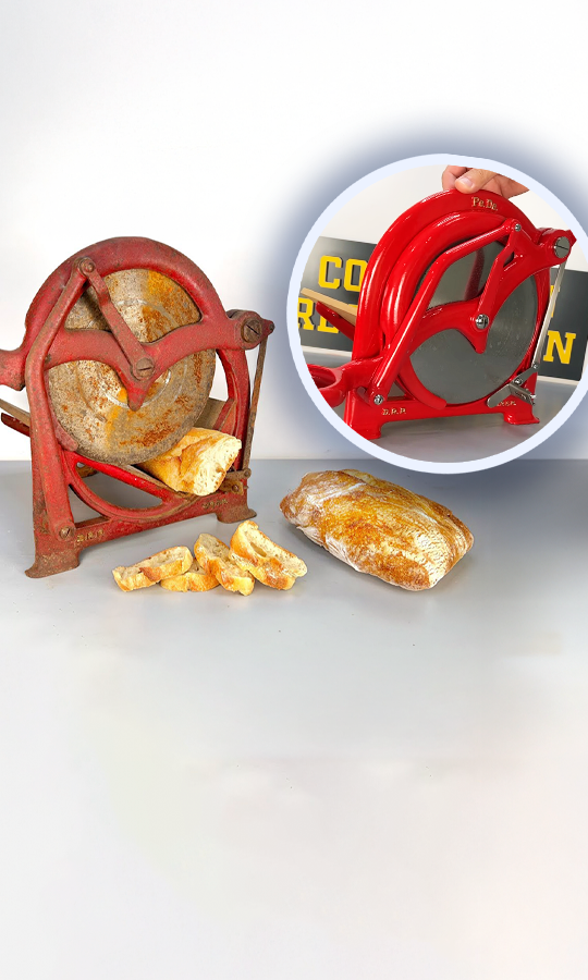 I restored a German bread guillotine!