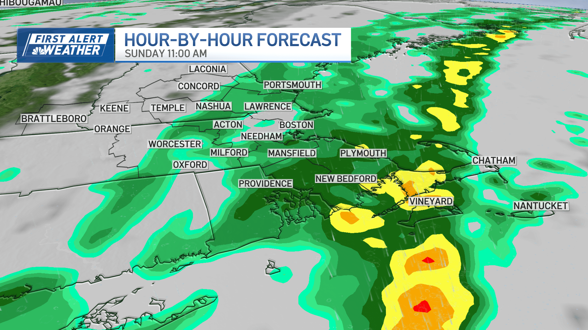 Rainy Sunday following Saturday's severe weather that pushed through ...