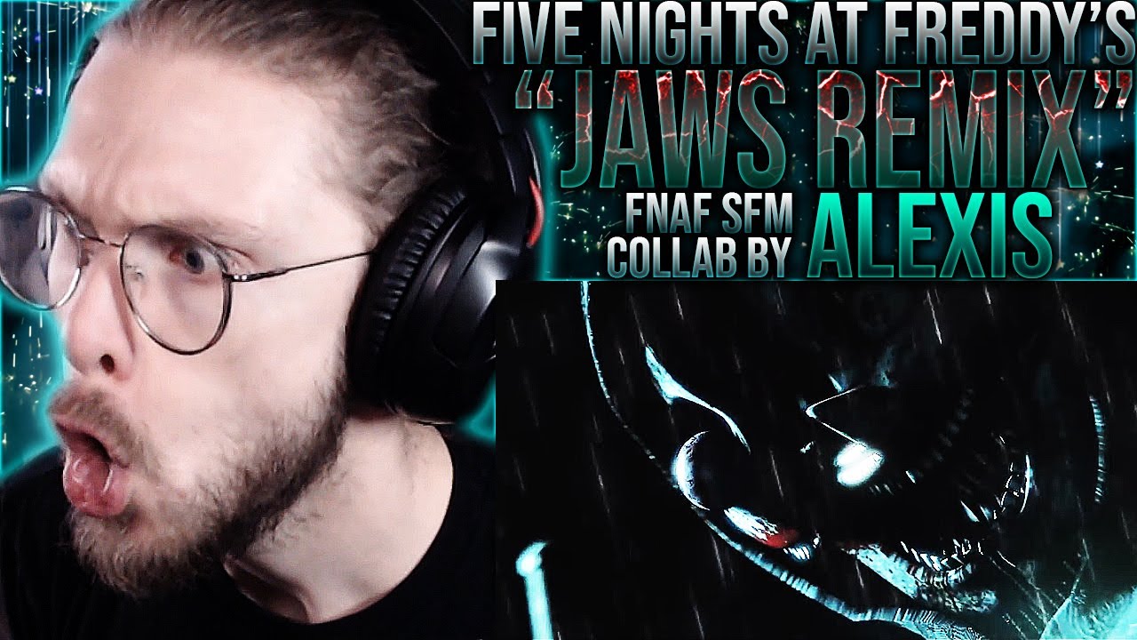 Vapor reacts to FNAF song Jaws remix by Alexissss