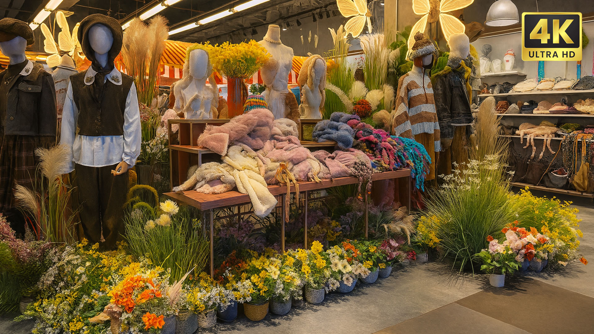 Inside Underground Retail Complex With Train – China 4K