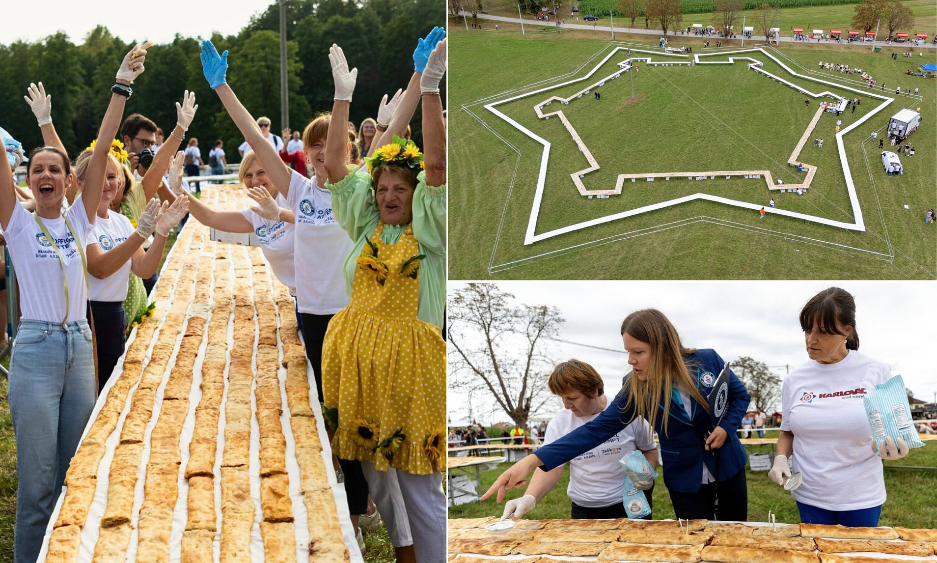 Apple strudel chain stretching 3km and made with five tonnes of flour ...