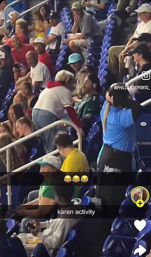 New footage shows 'Phillies Karen' confronting ANOTHER fan and flipping ...