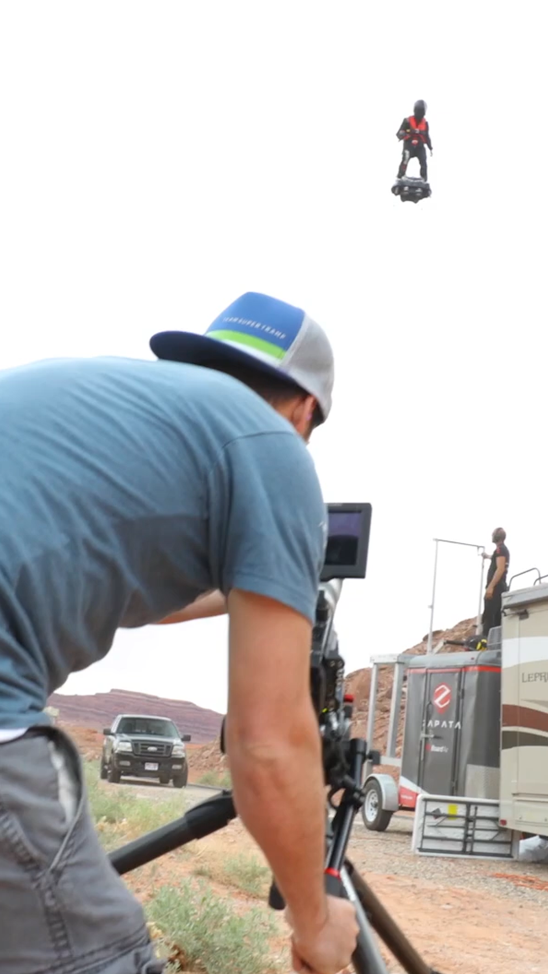 Atterrissage du Flyboard Air