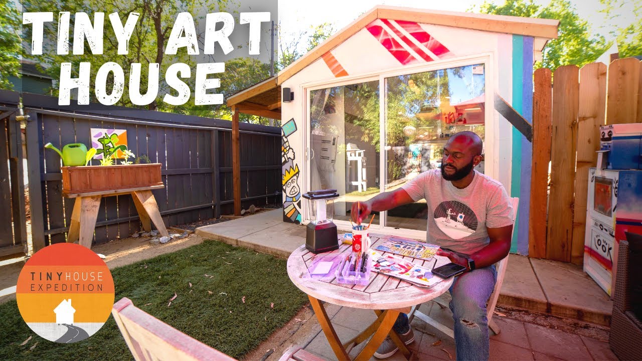 Superhost Artist Converts Garage into Vibrant Tiny House w/BIG Profits