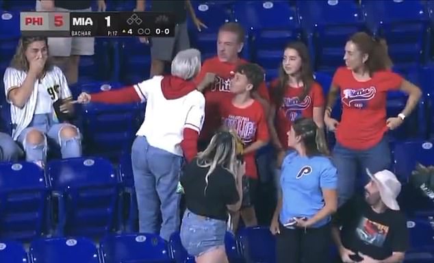 New footage shows 'Phillies Karen' confronting ANOTHER fan and flipping ...