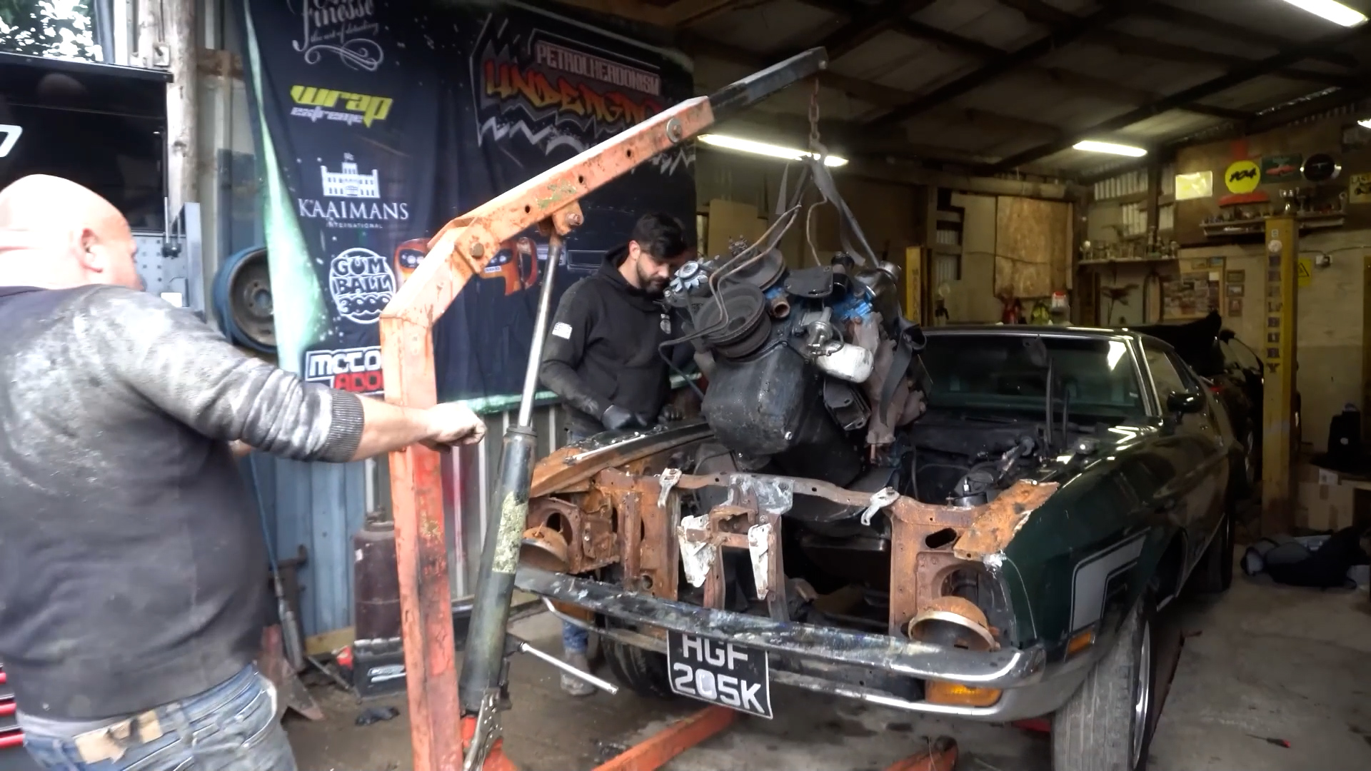Rebuilding a Fire Damaged Ford Mustang Alone