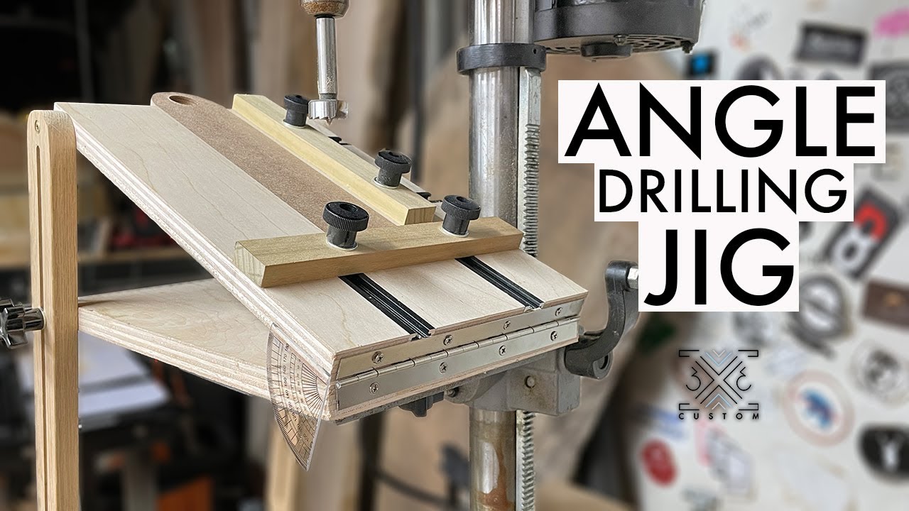 Simple drill press table that tilts for angled holes (even works with ...