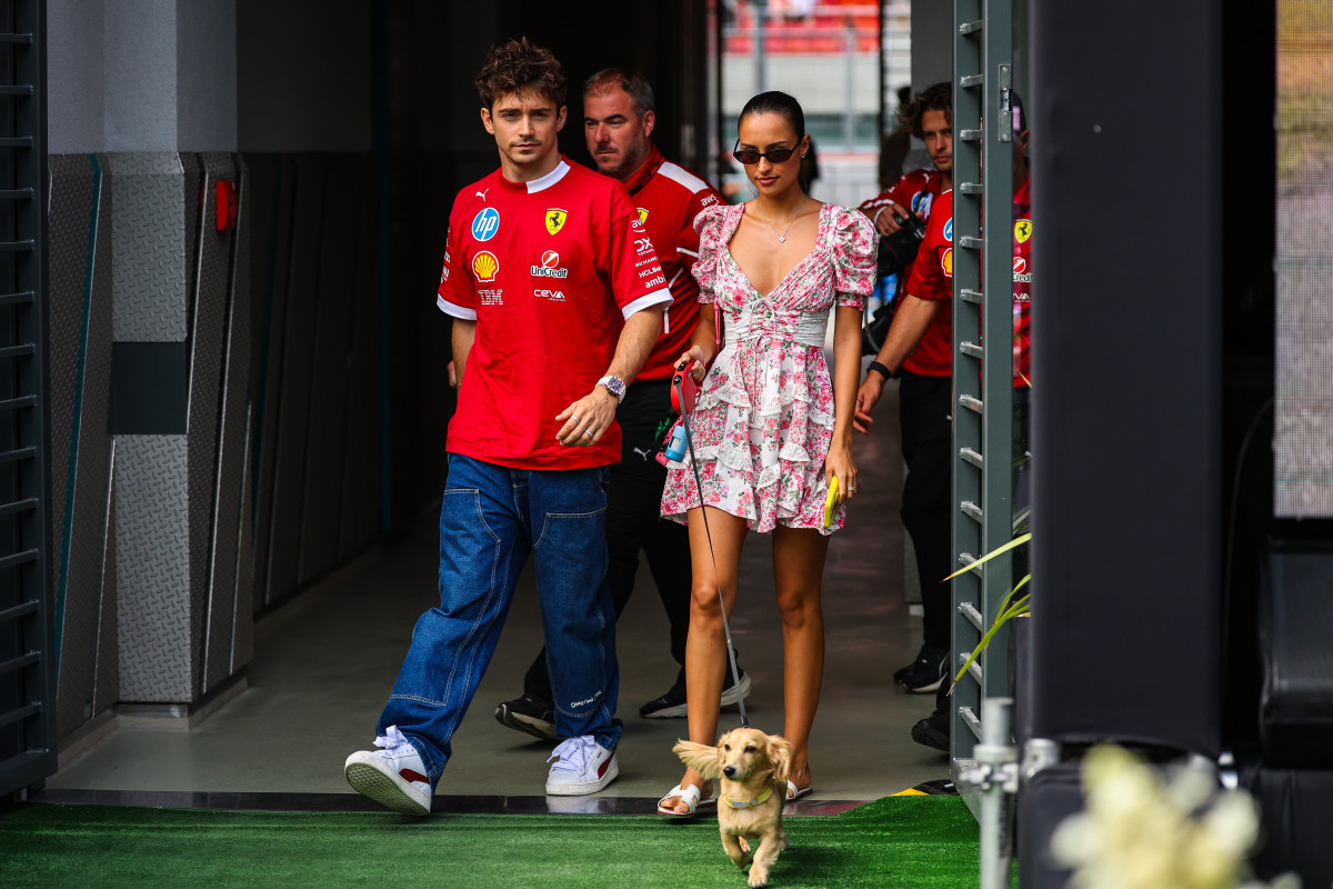 Charles Leclerc’s Girlfriend Alexandra Saint Mleux Becomes a Paddock ...