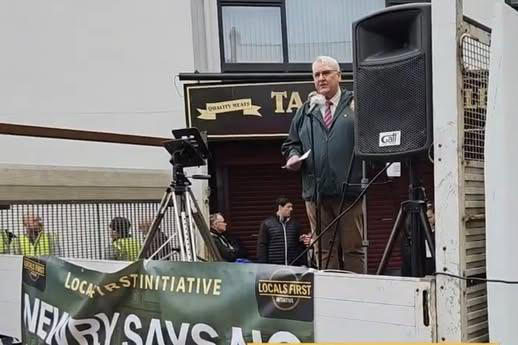 Immigration debate: 'Time To Rise Newry' protest against City of ...