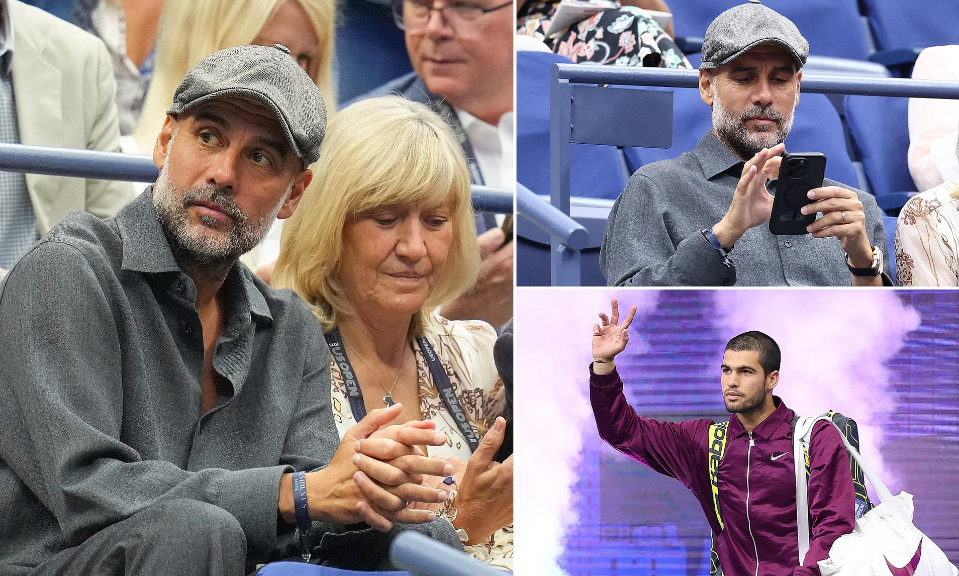 Pep Guardiola escapes Man City blues to cheer on Carlos Alcaraz in US ...