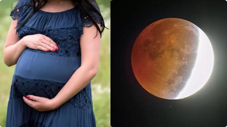 Rare alignment after 122 years, the last Lunar Eclipse of the year has begun, Pregnant women are ...
