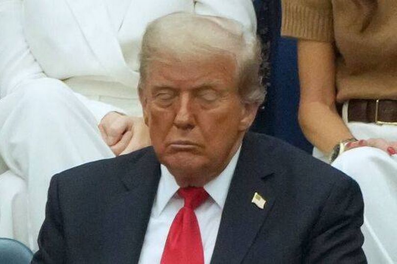 Donald Trump appears sleepy during action-packed US Open final after ...