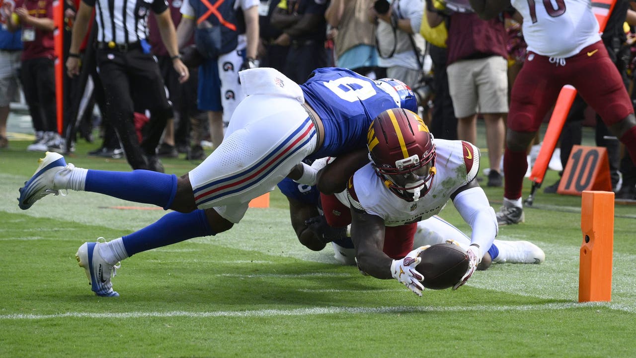 Samuel scores in Washington debut, and the Commanders stifle the Giants ...