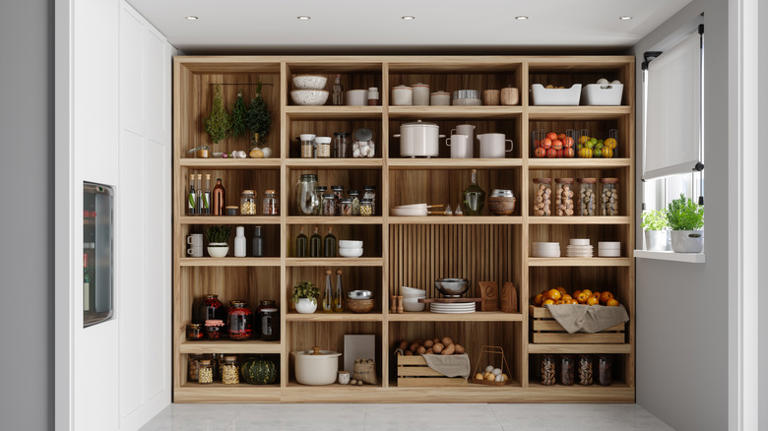 This DIY Hidden Pantry Door Idea Doubles As Extra Storage And Style
