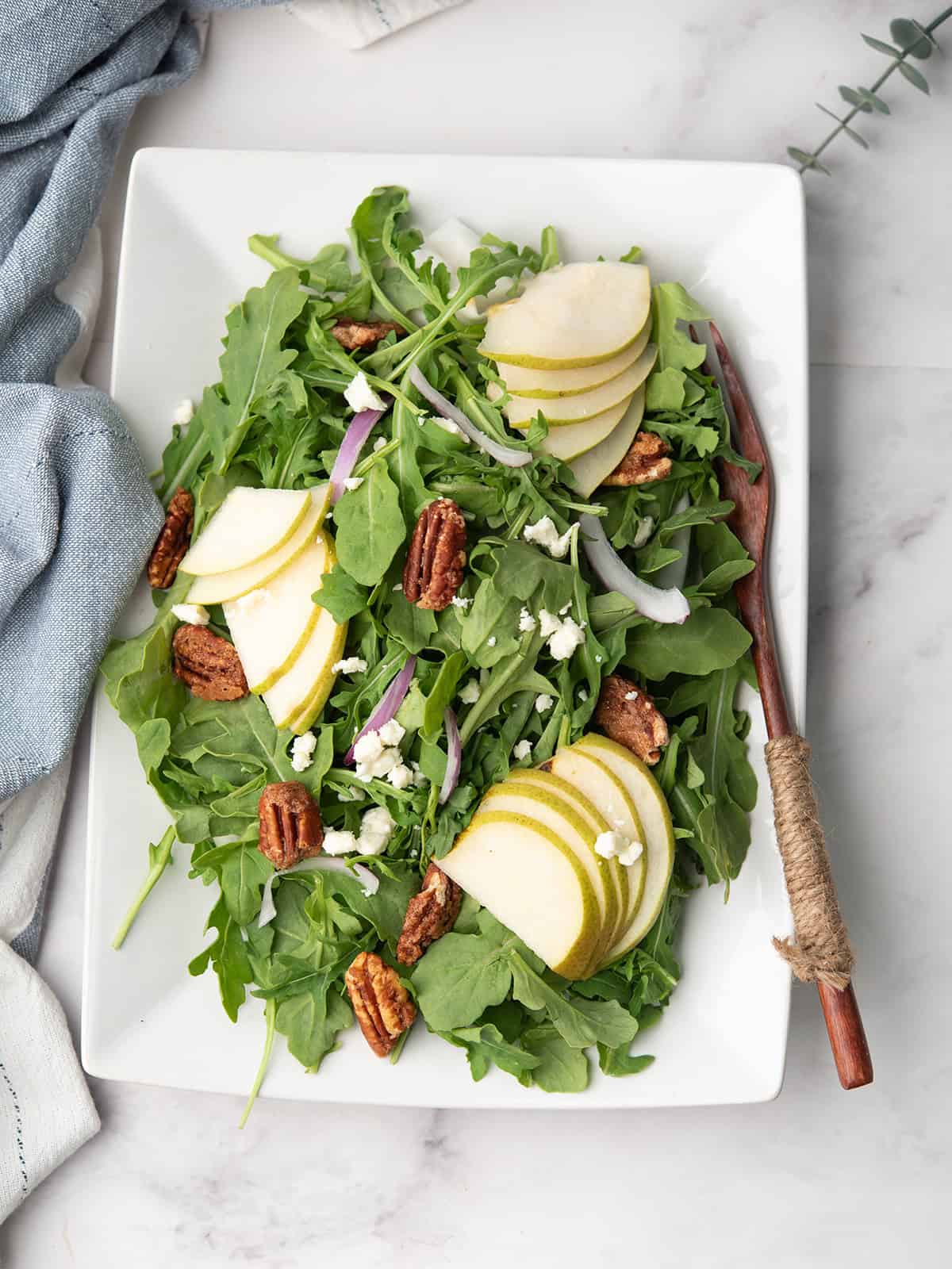 Arugula pear salad