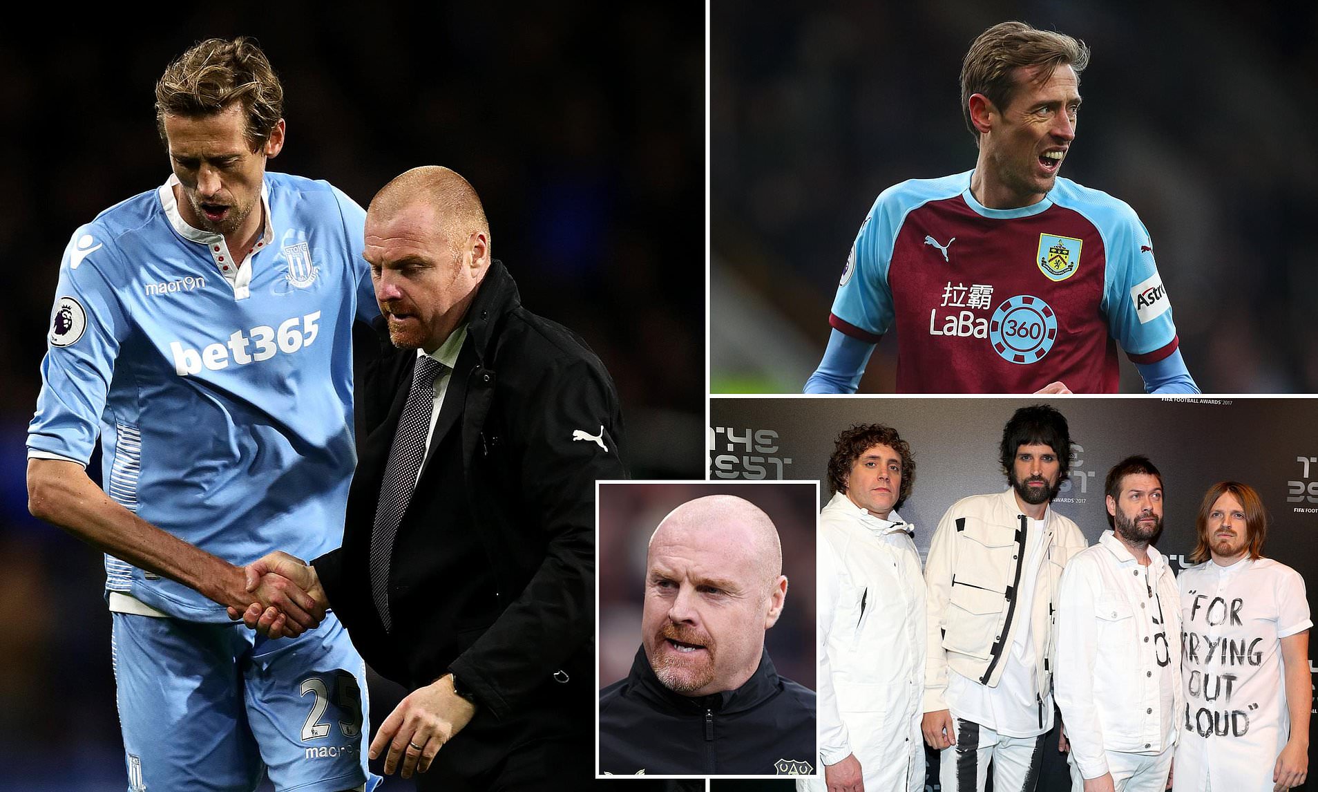 Sean Dyche claims he improbably convinced Peter Crouch to join Burnley ...