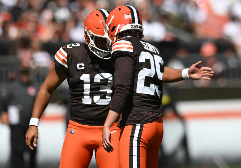 Browns punter Corey Bojorquez shakes off injured ankle after blocked ...