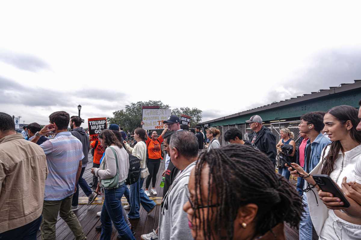 Protesters outside US Open demand fans jeer Trump during president’s ...