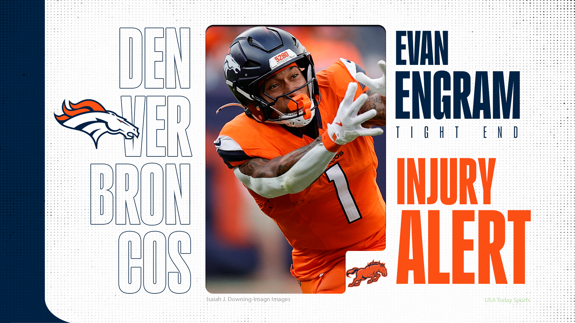 Evan Engram injury: Status update for Broncos' tight end