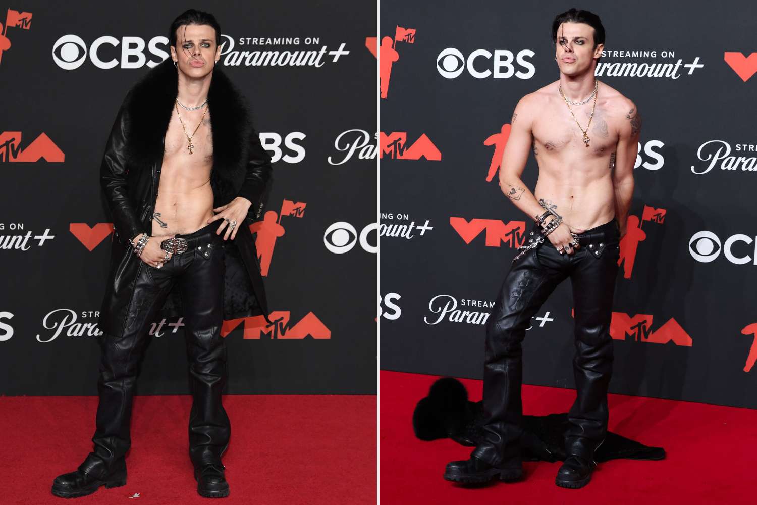 Yungblud Strips Off Coat to Reveal Dangerously Low-Cut Pants on MTV ...