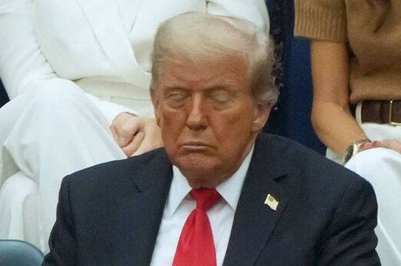 President Donald Trump looked exhausted during US Open final