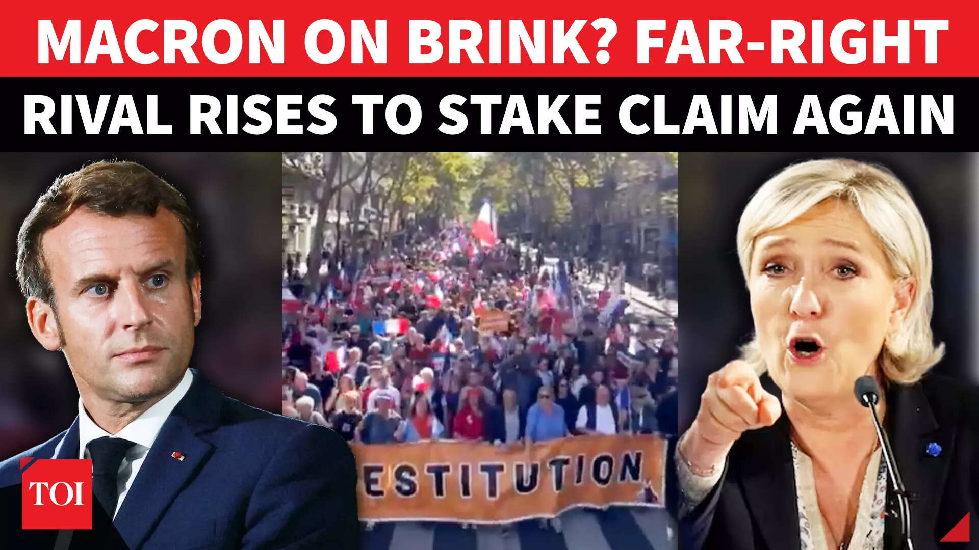 'Suffocating France': Macron Rival Le Pen's All-Guns Blazing Attack ...