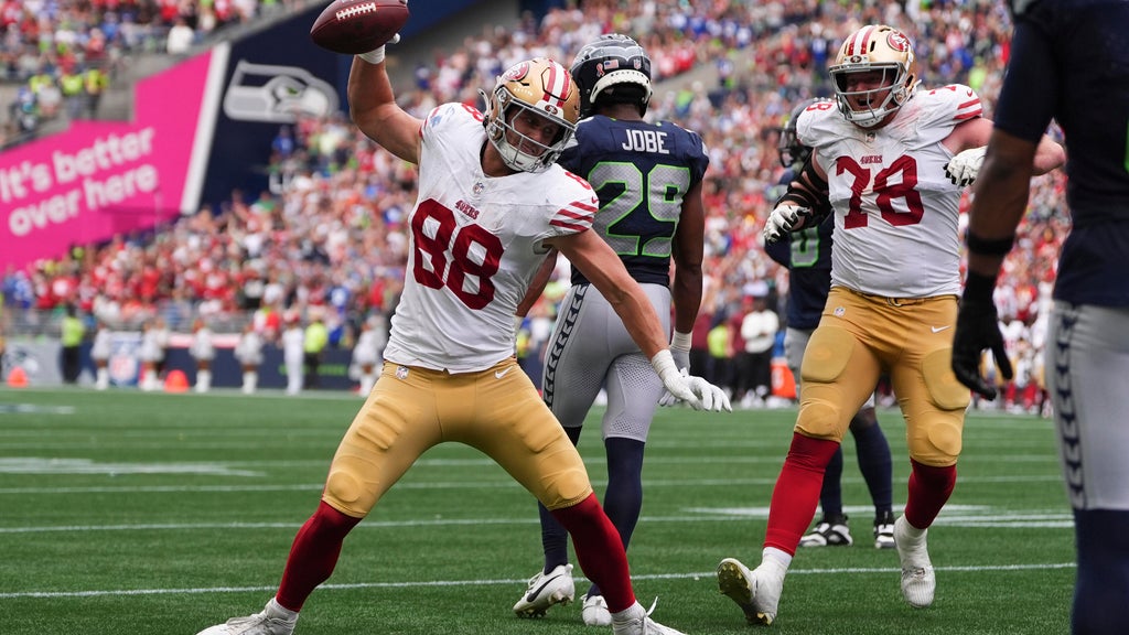 Third-stringer Jake Tonges' late TD catch gives the 49ers a 17-13 win ...