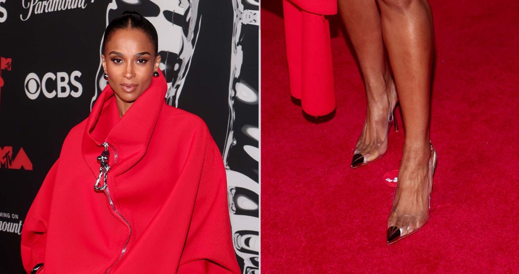 Ciara Makes the Plexi Trend Crystal Clear in Gianvito Rossi Slingbacks at the MTV VMAs