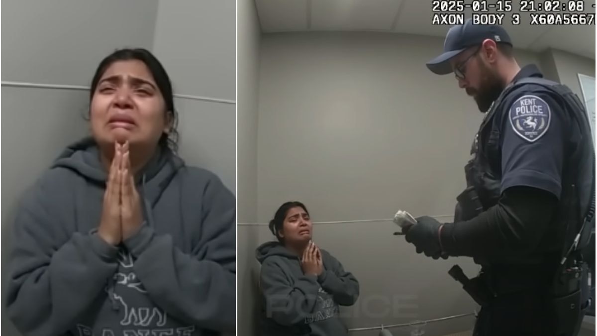 Indian woman caught shoplifting in US, breaks down as cops interrogate ...