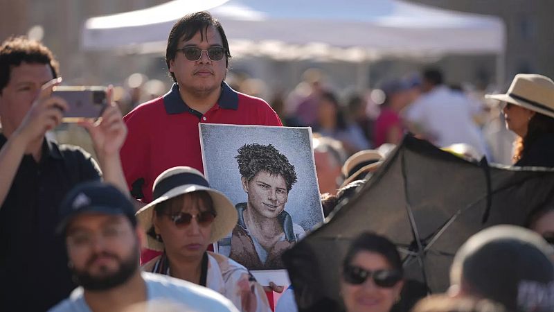 Pope Leo XIV proclaims Carlo Acutis the first millennial saint