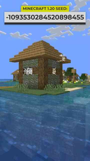 Unbelievable Ocean Zombie Village Island Seed in Minecraft 1.20