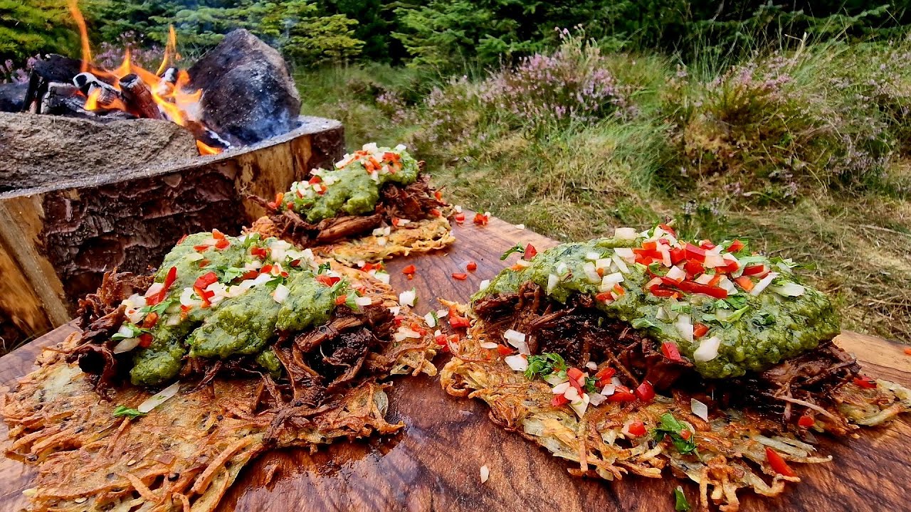 6 Hours in the Forest for the Perfect Beef Crunch - ASMR Cooking Bliss