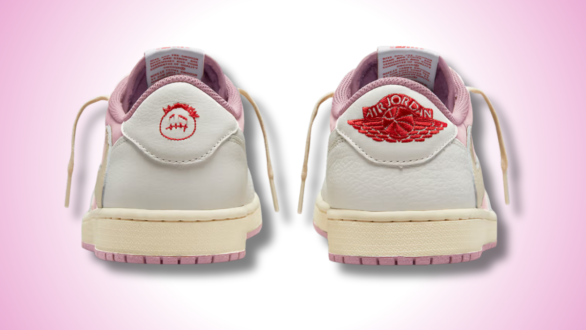 Air Jordan 1 Low ‘Shy Pink’: Travis Scott’s Reverse Swoosh Returns in ...