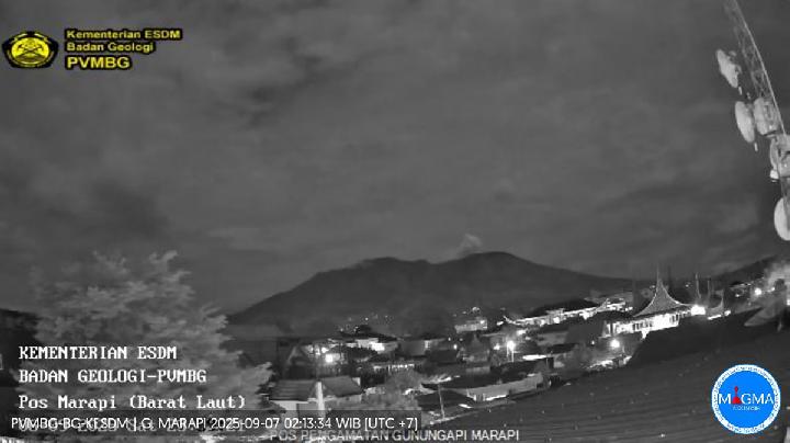 Gunung Marapi Kembali Erupsi dengan Tinggi Kolom Abu 1.000 Meter