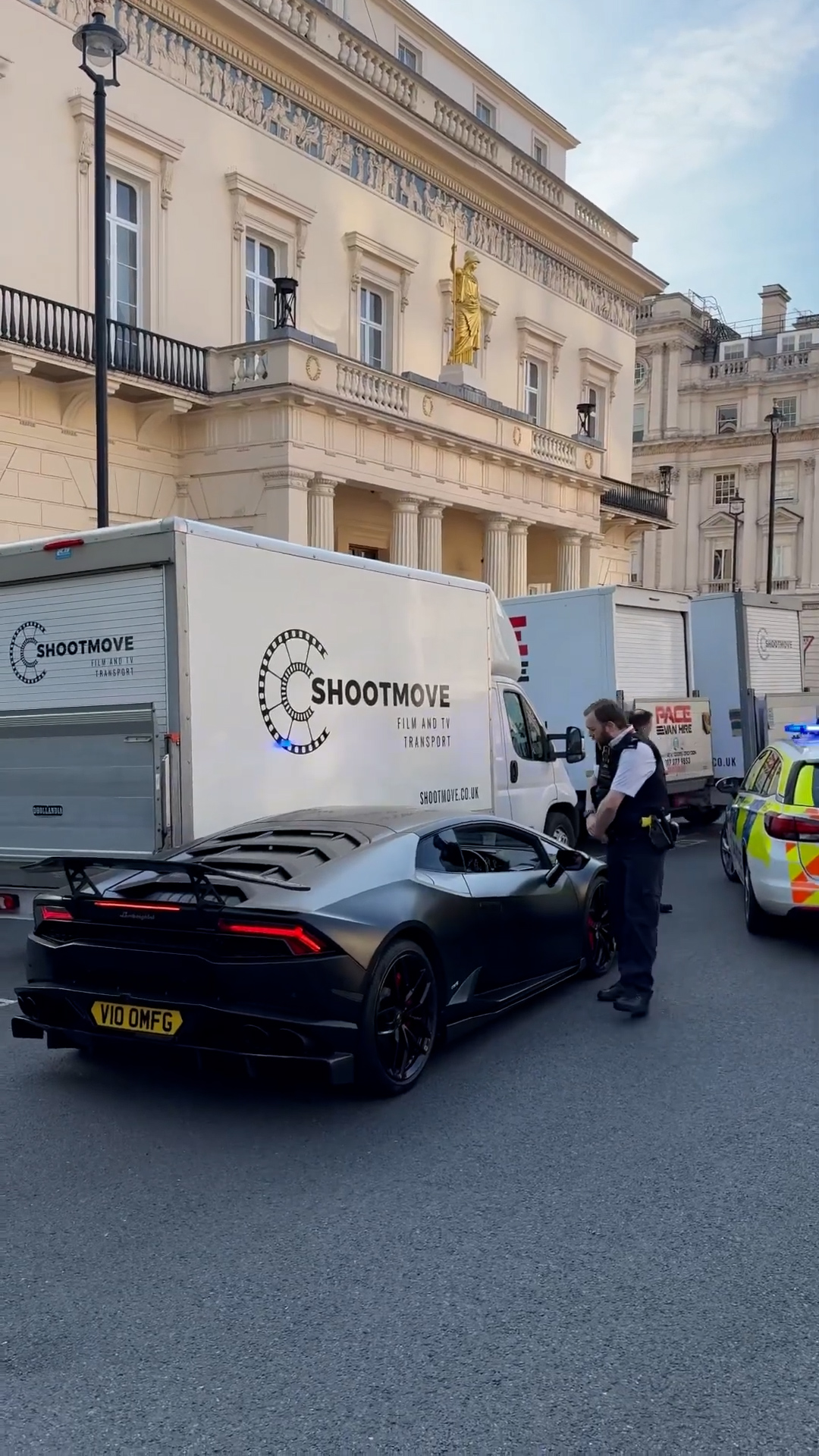 Police Stop Involving a Lamborghini