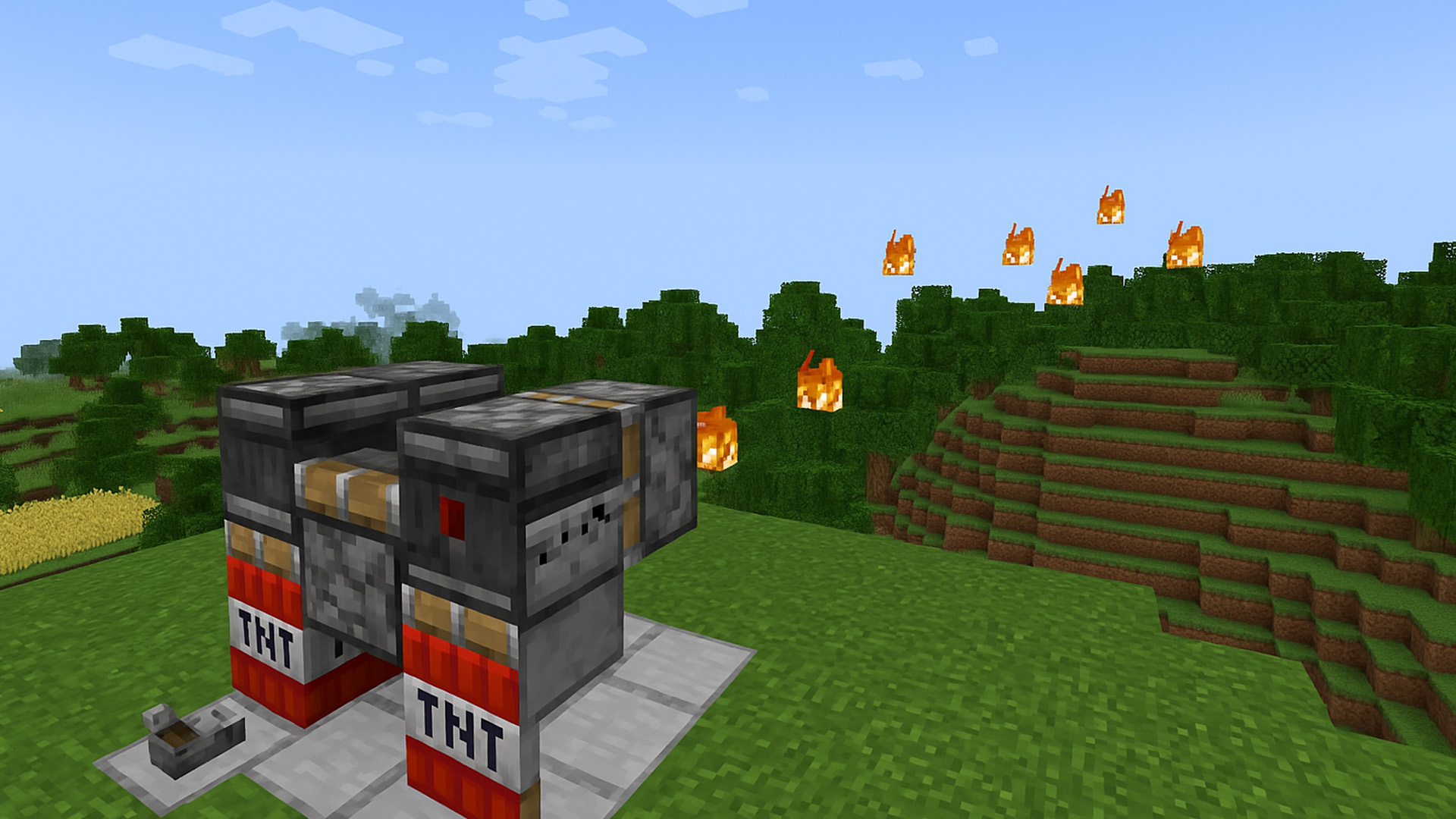 How to Build a Fireball Cannon in Minecraft