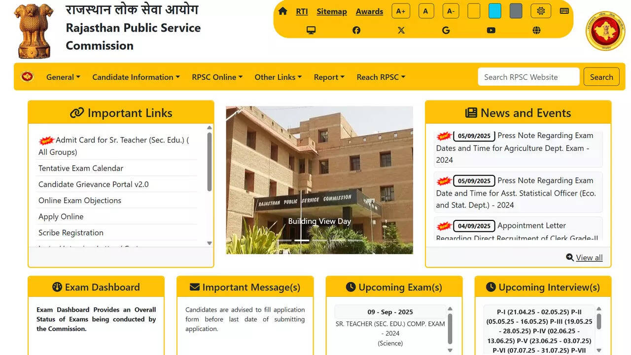 RPSC SI and PC recruitment 2025: Apply before midnight through SSO portal