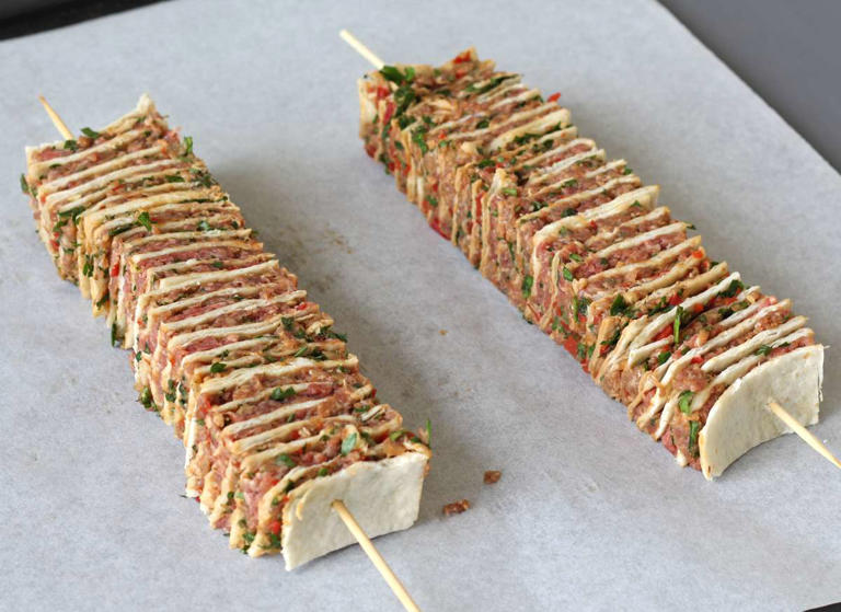 Lavash kebab with tortillas, the famous easy oven-baked kebabs!