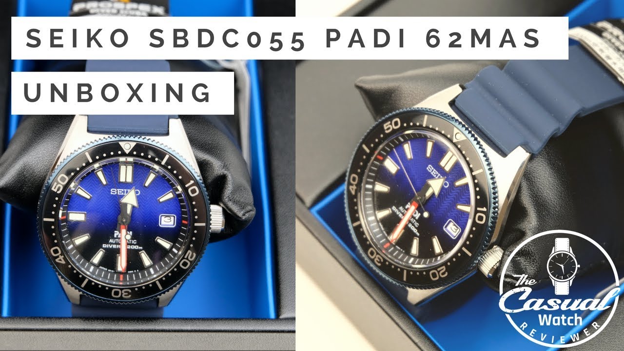 Seiko SBDC055 62MAS PADI – Unboxing SPB071J1
