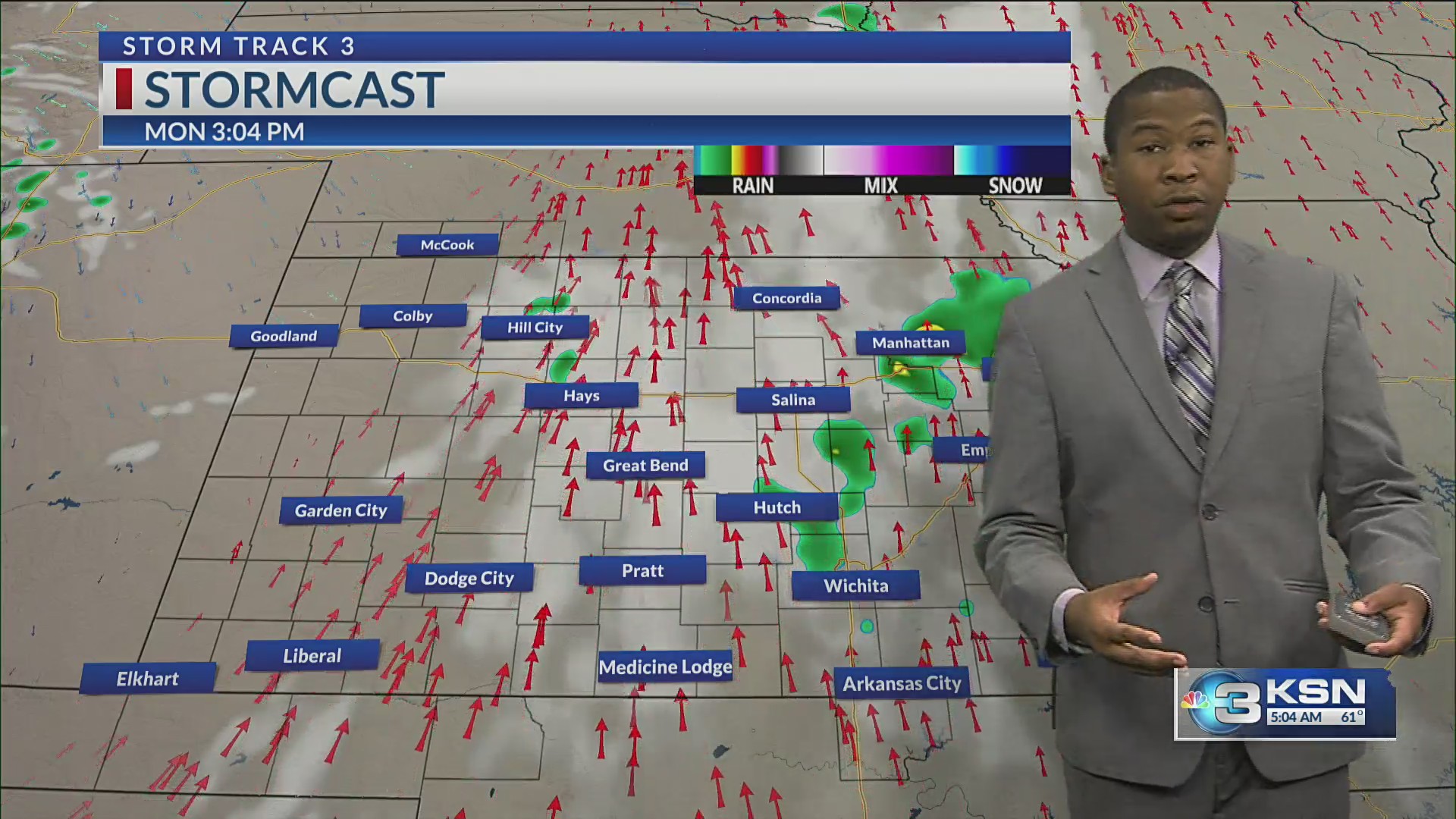 Monday morning forecast