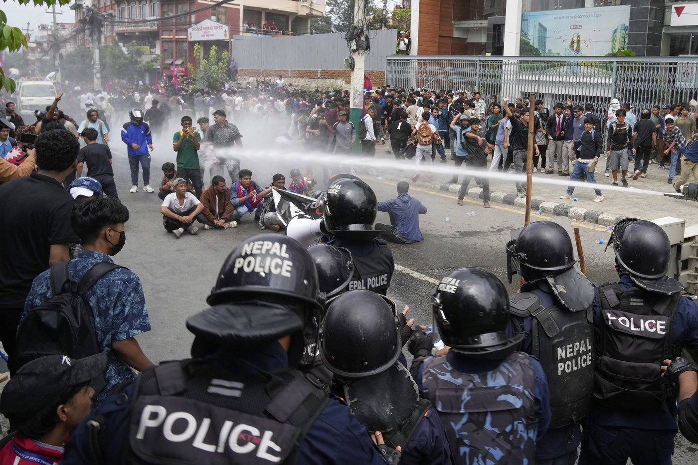 Police in Nepal open fire on protesters outside parliament, killing 10
