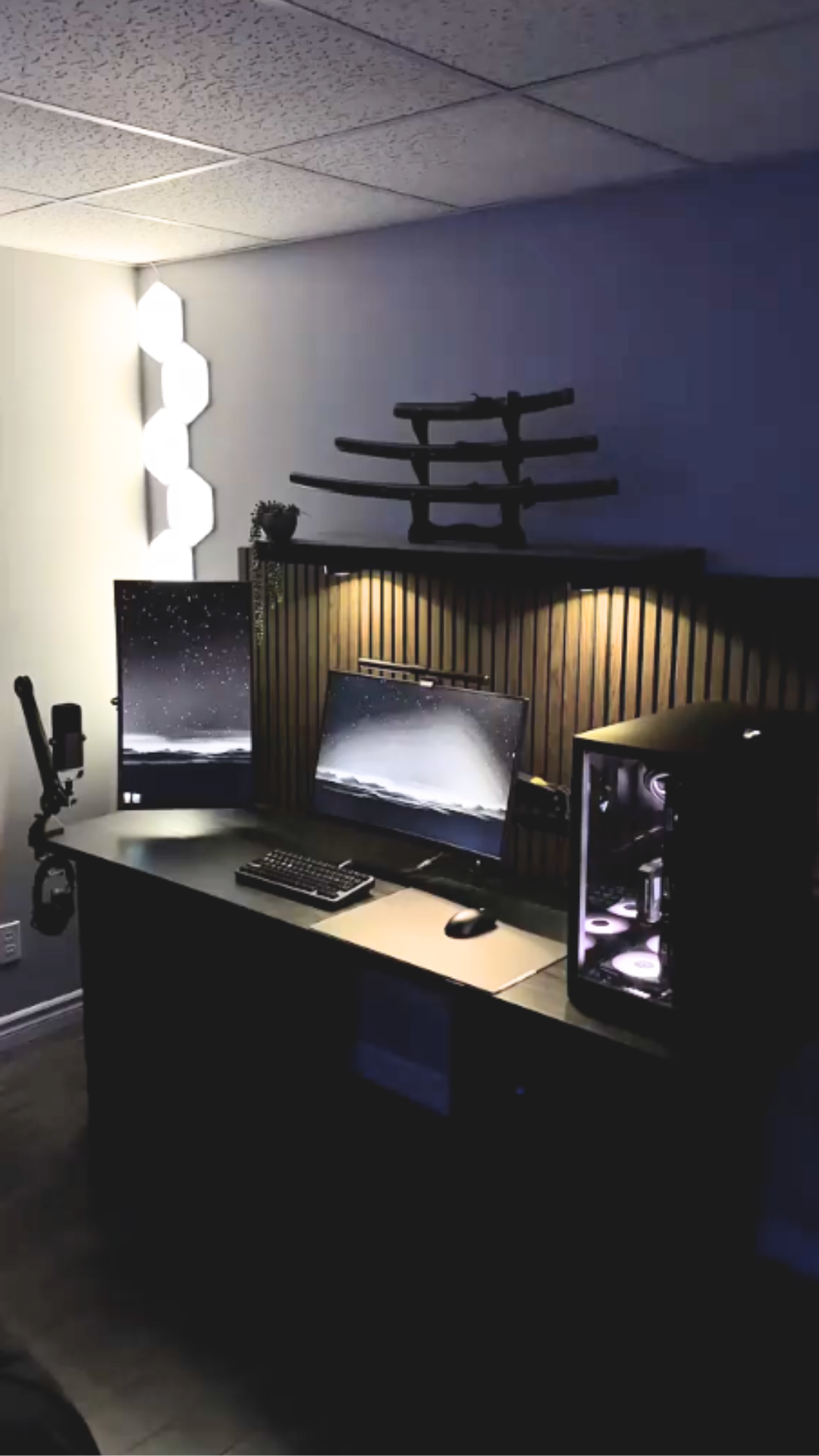 Ultimate Black PC Gaming Setup Vibes | Clean Cable Management