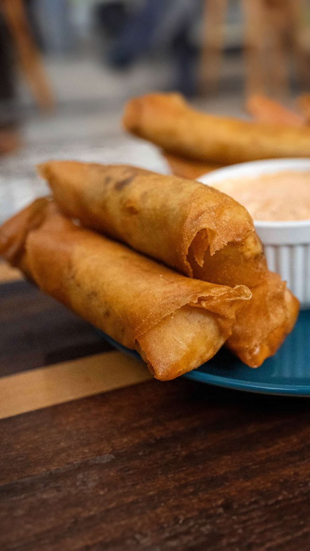 Delicious Egg Rolls: Crab Cake & Chicken Bacon