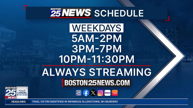 Boston 25 News is expanding. Check out the new schedule