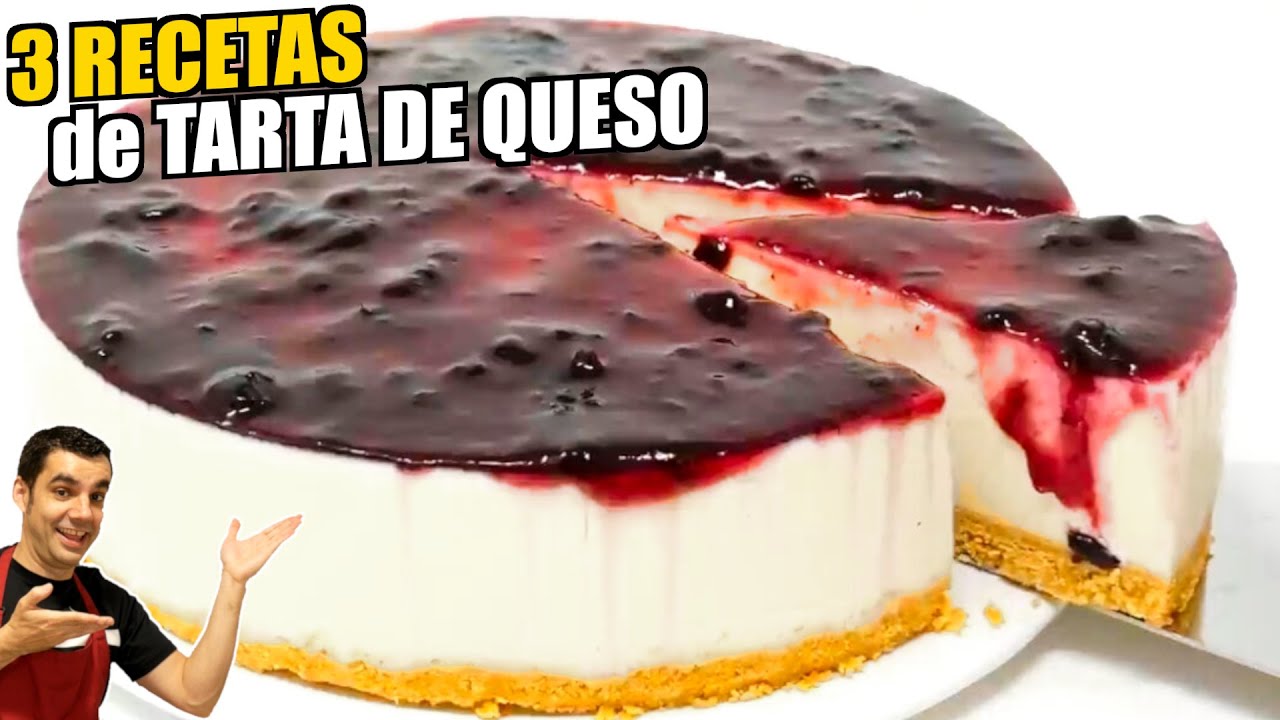 Tres Cheesecakes Fáciles y Deliciosos