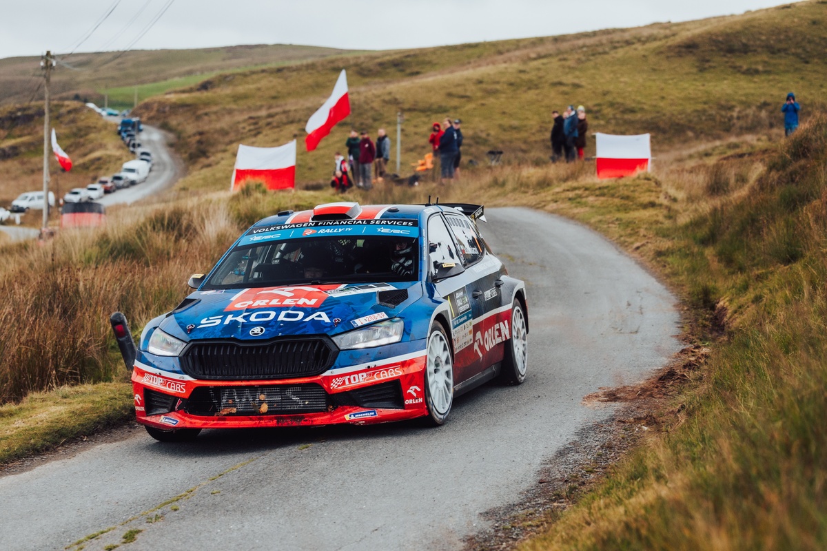 Marczyk na podium Rali Ceredigion
