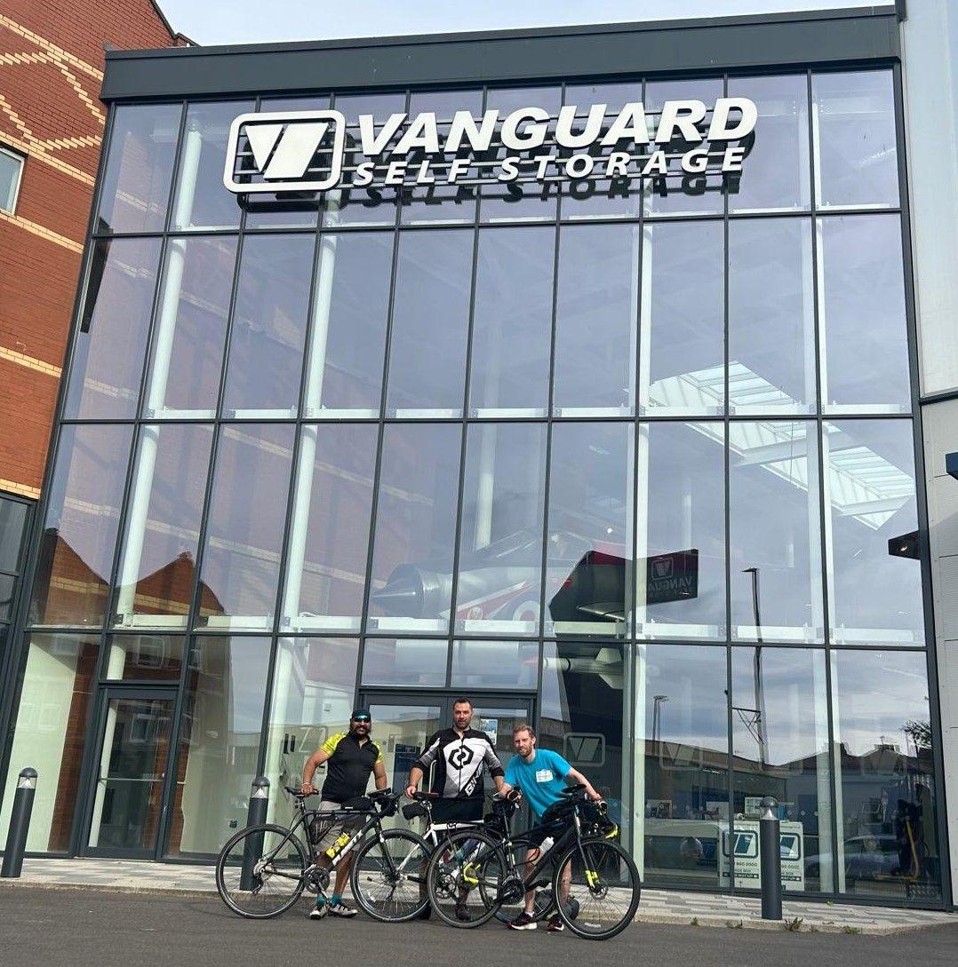 Bristol storage team pedals past £8,000 raised for local charities