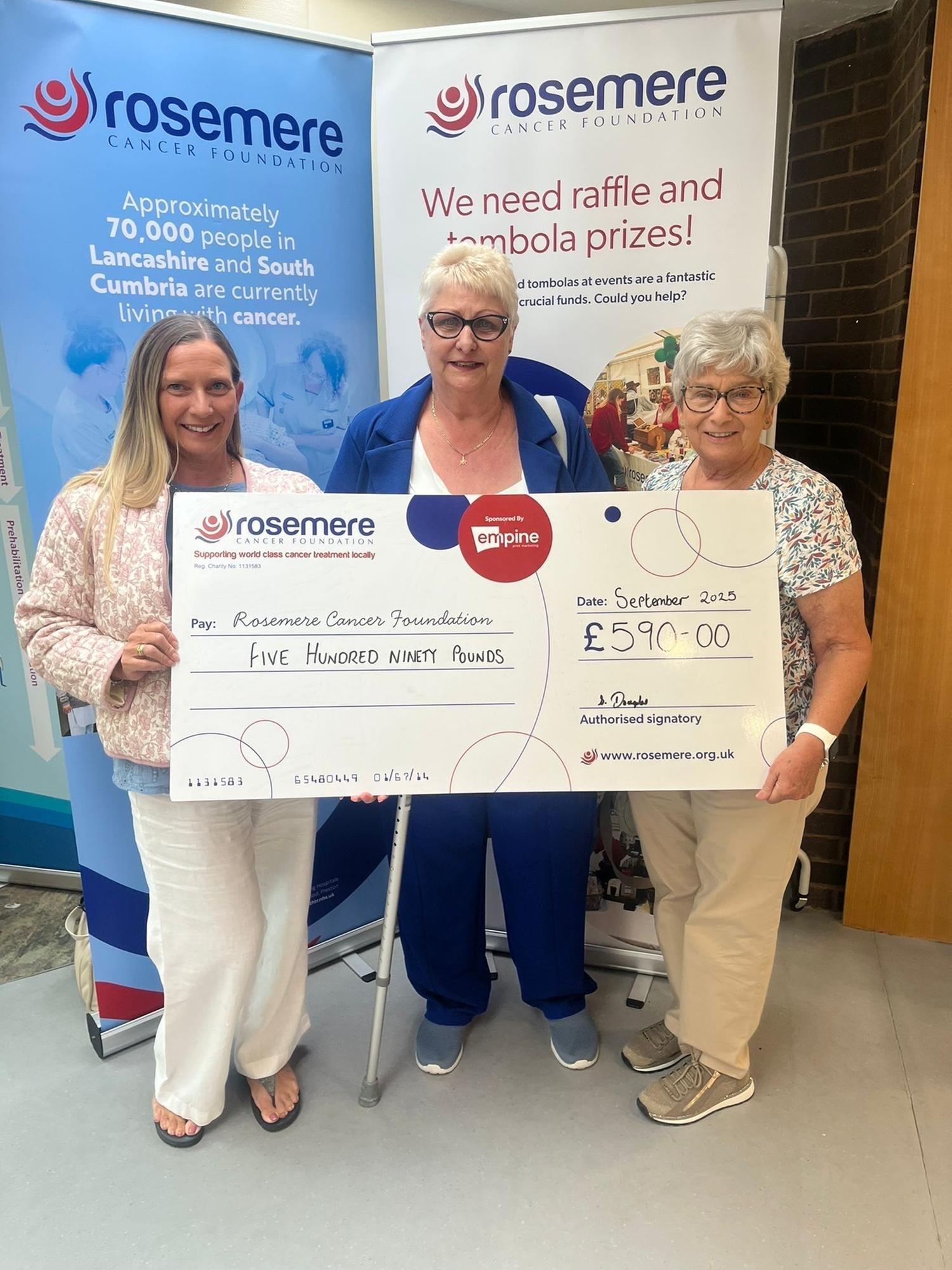 Lodge donation in tribute to Dot