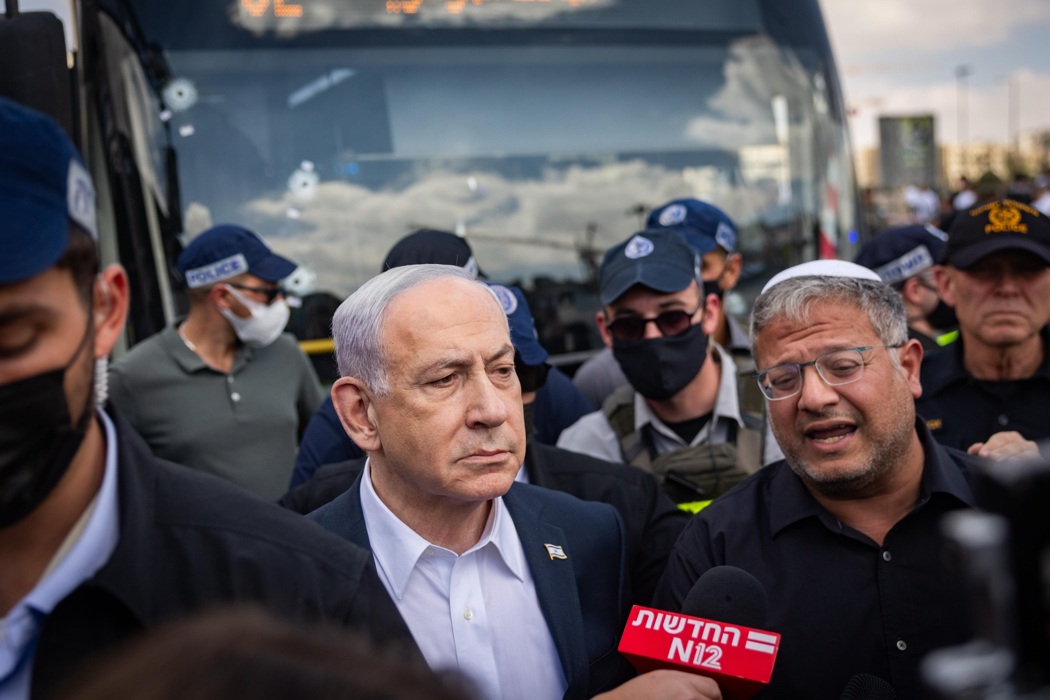 Israel in intense war on terror, Netanyahu says at scene of deadly ...