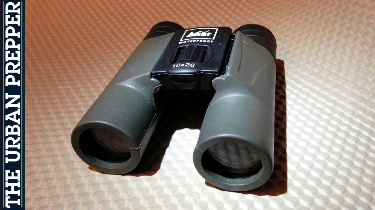 Reviewing REI waterproof binoculars with a kid prepper focus